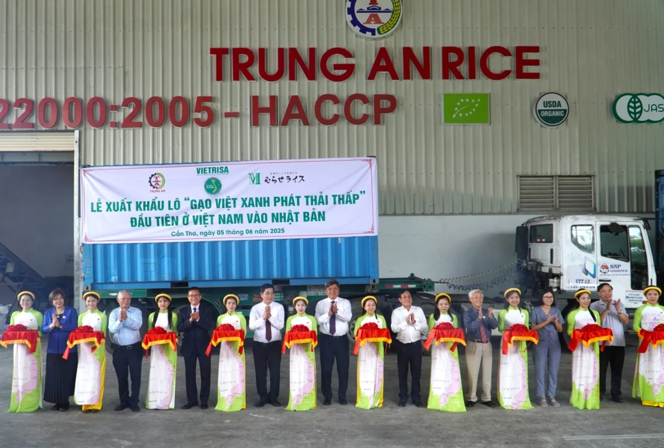 Vietnam's first low-emission rice shipment exported to Japan for USD ...